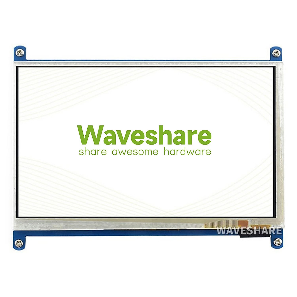 waveshare 7inch Capacitive Touch Screen LCD Compatible with Raspberry Pi 4B/3B+/3A+/2B/B+/A+/Zero/Zero W/WH/Zero 2W CM3+/4 800×480 Resolution HDMI Low Power Consumption Supports Windows