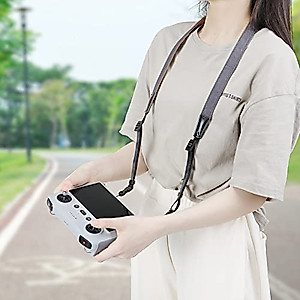 SEASKY Neck Lanyard Strap for DJI Mini 3 Pro/Mavic 3 Classic Cine DJI RC/DJI RC Pro Smart controller Accessories Mavic 2 pro Air 2S Drone Neck Shoulder Tape Tapes band (Dark Grey Double Layer)
