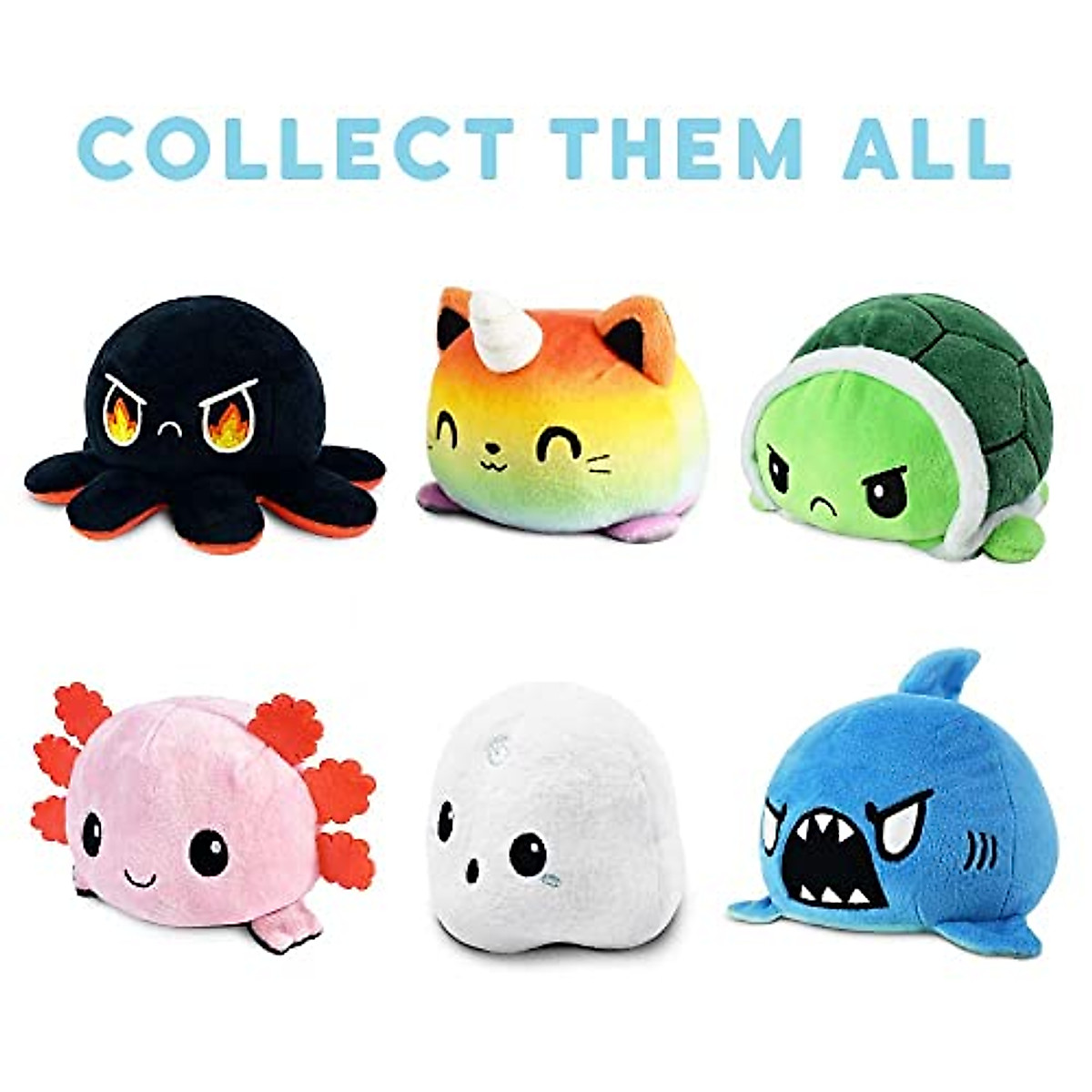 TeeTurtle - The Original Reversible Narwhal Plushie - Purple Tie Dye - Cute Sensory Fidget Stuffed Animals That Show Your Mood