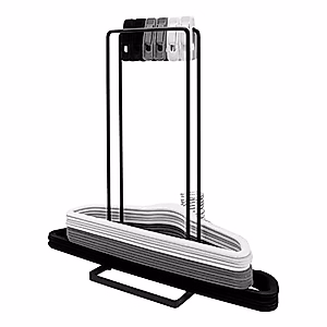 Tinfol Hanger Organizer Stacker, Hanger Stacker for Closet Laundry Room, Holds Up 55 Wire Clothes Hangers, Suitable for Laundry Room Hanger Storage, Organizes Adult or Child Hangers