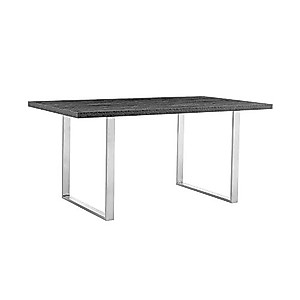 Armen Living Fenton and Gray Pacific 7 Piece Modern Rectangular Dining Set