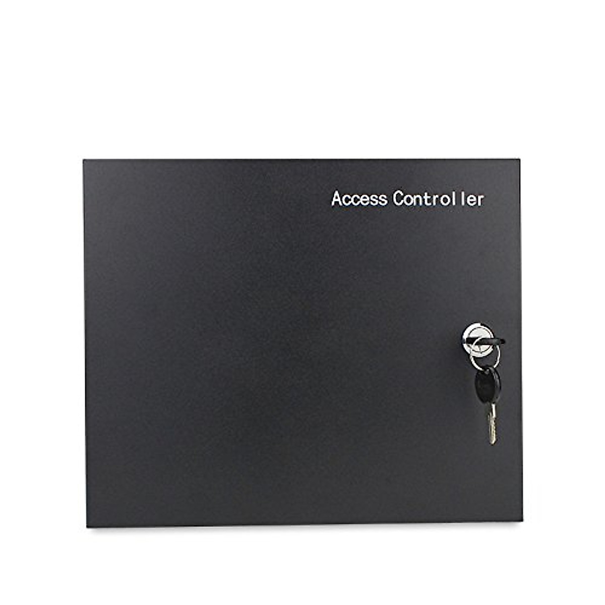 MENGQI-CONTROL 4 Doors IP Based Security Access Control Kit with Metal Case 110V Power Box RFID Reader+Infrared Exit Button+Desktop Enroll Reader+RFID Keychains/Cards APP remotely Open Door