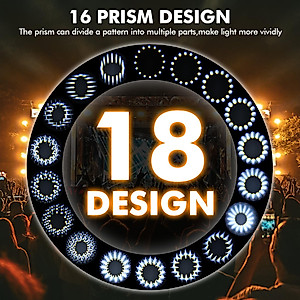 Ridgeyard 230W Beam Zoom Moving Head Light 4 Pack, LCD Display, DMX512 Moving Head DJ Lights with 17 Gobos 14 Colors 16 Channel for DJ Disco Parties Wedding Church Live Show KTV Club