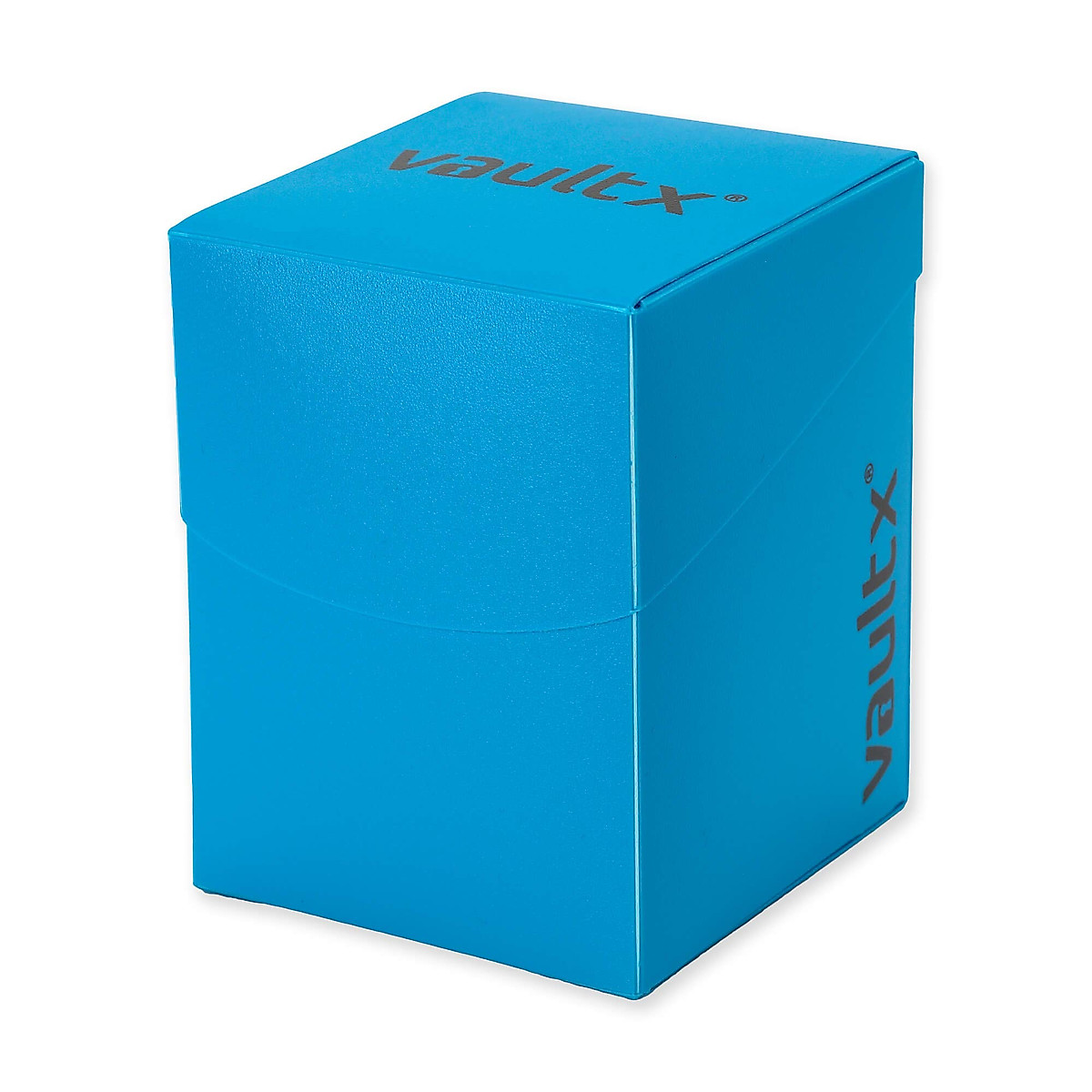 Vault X ® Deck Box and 150 Black Card Sleeves - Large Size for 120-130 Sleeved Cards - PVC Free Card Holder for TCG (Blue)