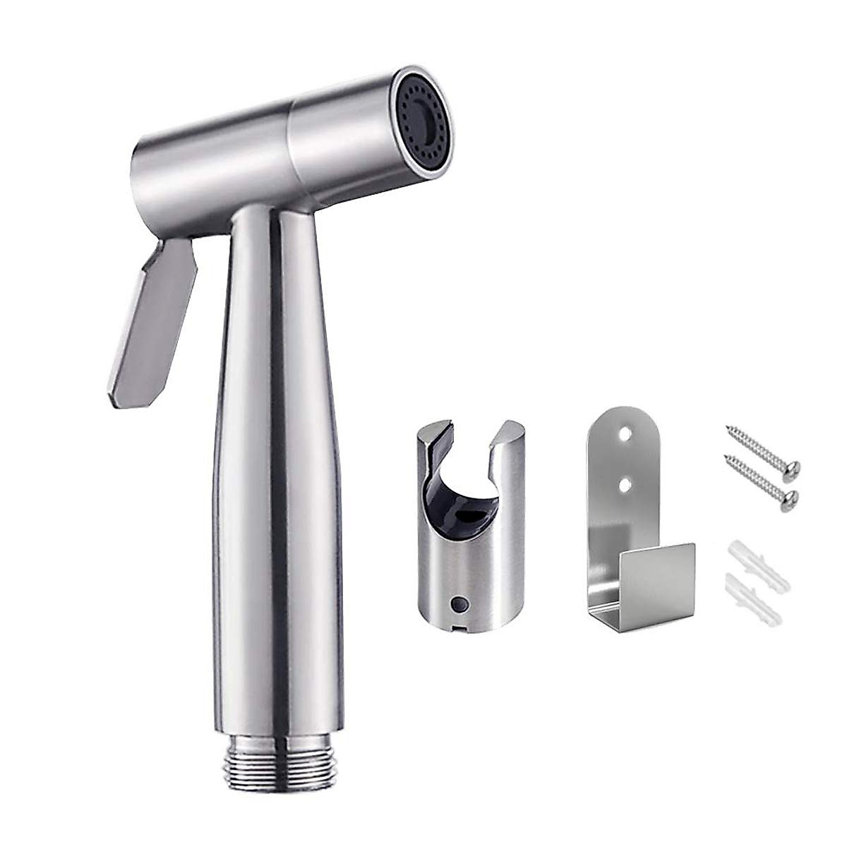 Bidet Sprayer Head, Stainless Steel Handheld Bidet Sprayer kit with Hook, Baby Cloth Diaper Sprayer, Easy to Install for Personal Hygiene and Bedpan WC Sprayer