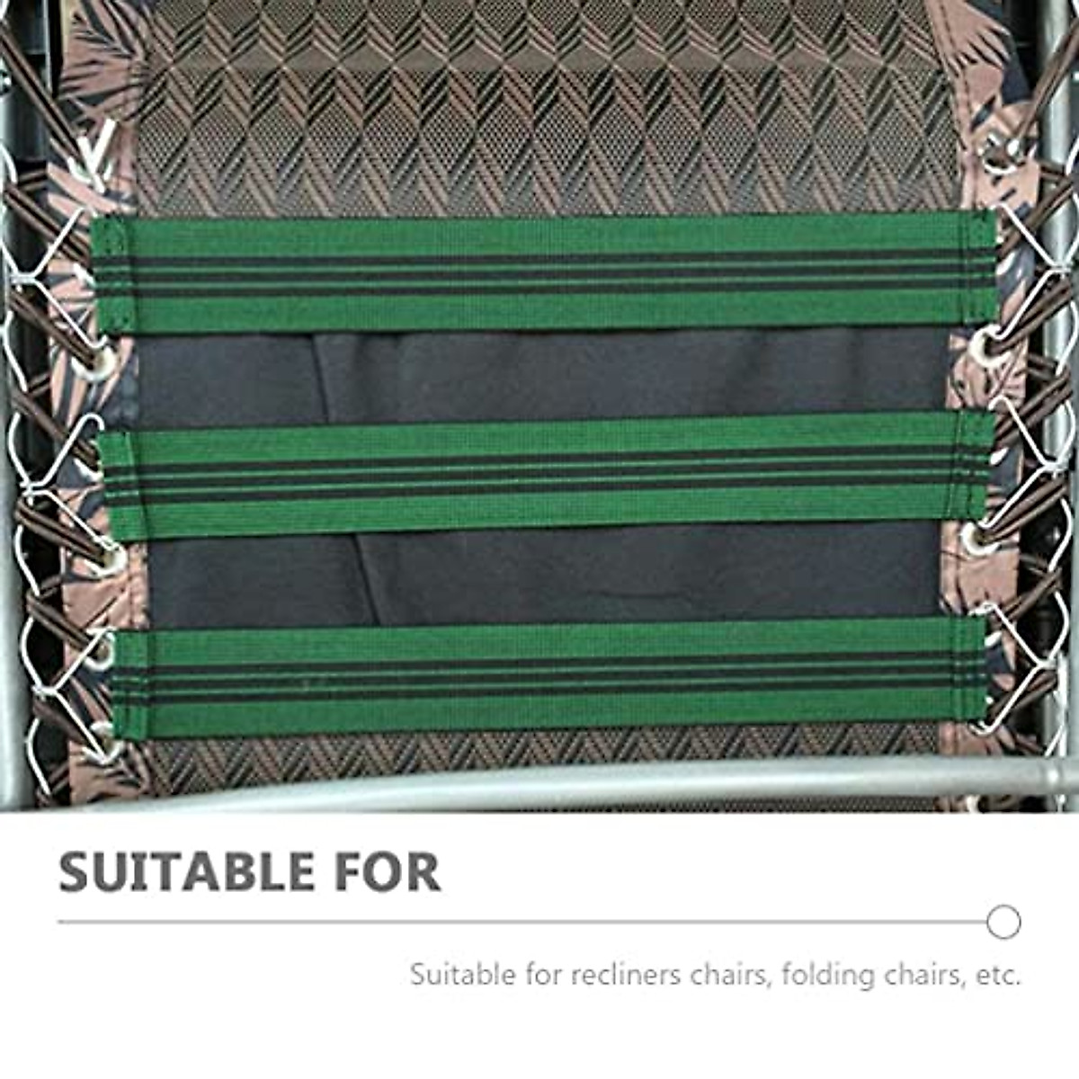 BESPORTBLE 3pcs Gravity Chair Replacement Fabric Anti Gravity Lounge Chair Cloth Crackproof Belt Recliner Repair Part for Outdoor Patio Beach