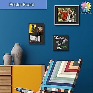 Mat Board Center, Pack of 25 Foam Boards (Black Color, 8x10 3/16")