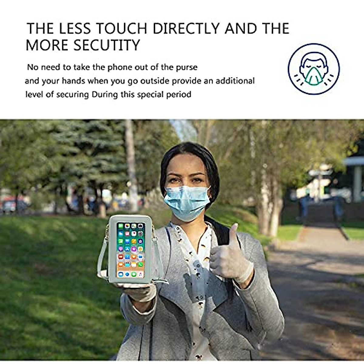 myfriday Small Crossbody Cell Phone Purse for Women, Mini Messenger Shoulder Handbag Wallet with Credit Card Slots