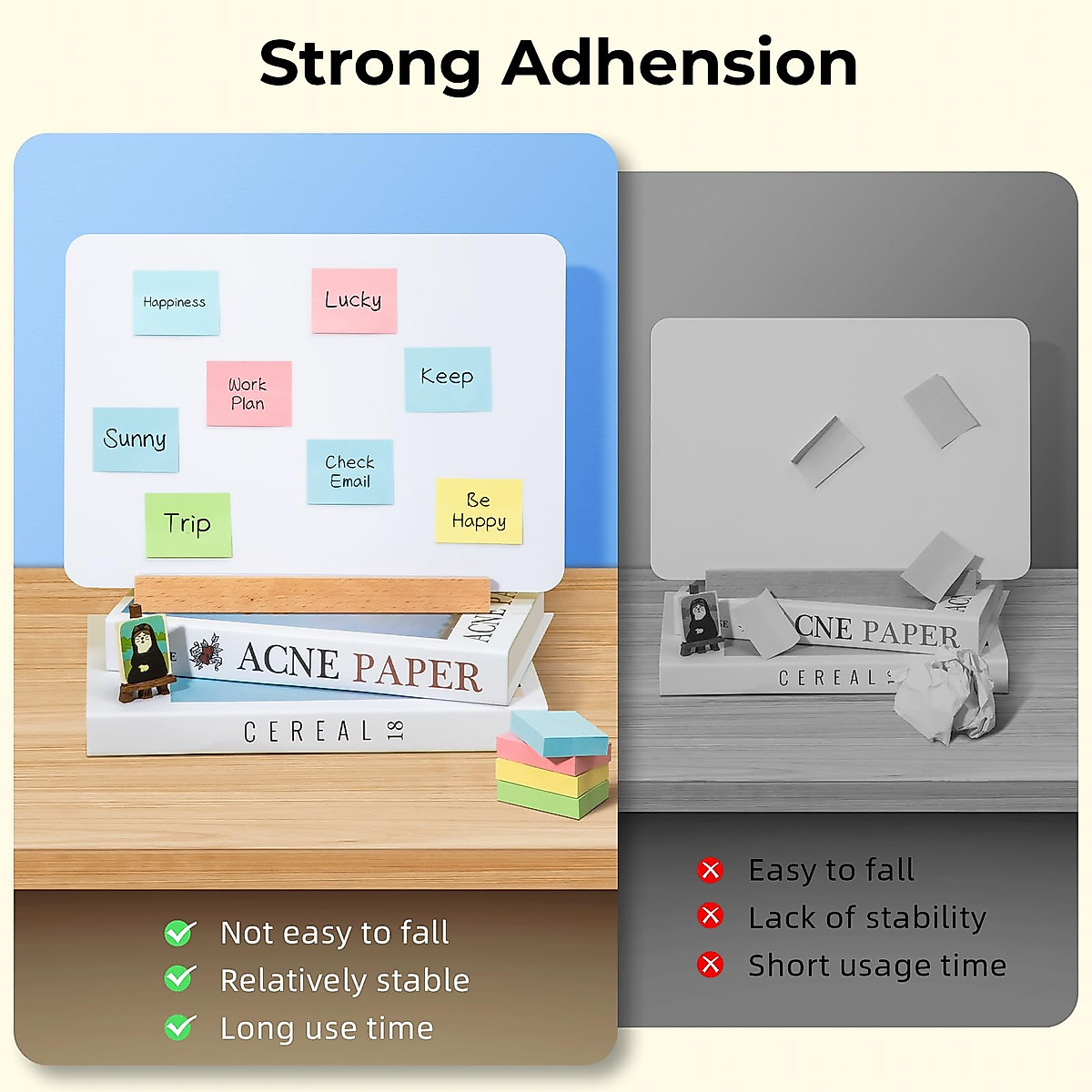 50 Pads Mini Sticky Notes 1.5X 2 inch, Small Self-Stick Note, Bulk Tiny Pads for Office, School, Home, 100 Sheets/Pad, 4 Pastel Colors, Pink, Yellow, Green, Blue