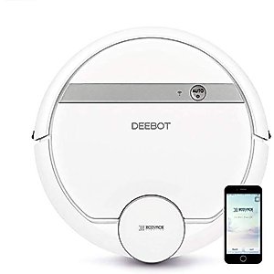Ecovacs Deebot 907 Smart Robotic Vacuum, Carpet, Bare Floors, Pet Hair + Mapping Technology, High Suction Power, WiFi, Compatible with Alexa and Google Assistant (Renewed)