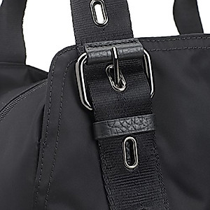 Storksak Alexa Luxe Leather Shoulder Bag Diaper Bag, Black