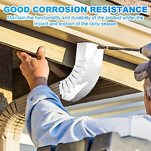 Downspout Gutter Elbow Style A 3" x 4" Angle is 75° White Aluminum 1pack