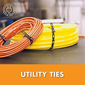 EasyFlex 1100-2 FirmFlex Chain Lock Tree Tie, 100 Foot, Black