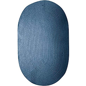 Colonial Mills Bristol Polypropylene Braided Rug, 2-Feet by 3-Feet, Federal Blue