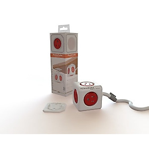 PowerCube Extended, 5 Outlet Adapter and Surge Protector 5ft Extension Cord Power Strip with 5 outlets 4320RD/USEXPC
