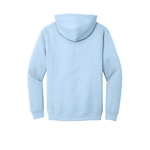 Hooded Pullover Sweat Shirt Heavy Blend 50/50 7.75 oz. by Gildan (Style# 18500) (Large, Light Blue)