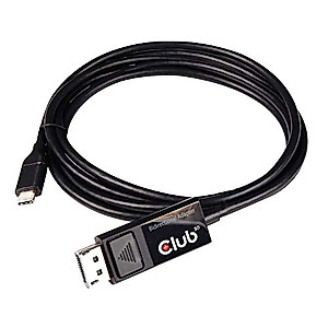 Club3D CAC-1557 USB Type C to Displayport 1.4 Bi-Directional Cable with 8K 60Hz, 4K 120Hz HDR Video Support 1.8m-6ft M/M