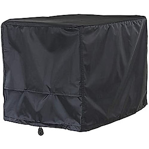 Waterproof Generator Cover Outdoor Universal Generators Protective Cover 600D Oxford Fabric Windproof UV Resistant Covers for Portable Generators Black