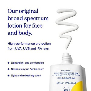 Supergoop! PLAY Everyday Lotion SPF 50-18 fl oz - Broad Spectrum Body & Face Sunscreen for Sensitive Skin - Great for Active Days - Fast Absorbing, Water & Sweat Resistant - Reef Friendly