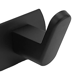 EBTOOLS 4 Hooks Wall Mounted Aluminum Row Hooks Coat Rack, Coat Hooks for Bedroom, Bathroom, Closet, Kitchen, Pantry and Garage(4 Hooks)