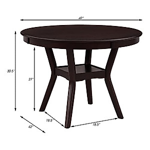 Lexicon Braylon 5-Piece Dining Set, Espresso