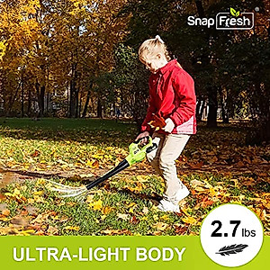 Cordless Leaf Blower, Electric Leaf Blower Battery-Powered, 20V Lithium Leaf Blower Cordless with Battery & Charger, Powerful Cordless Blower Lightweight for Sweeping Snow (Battery&Charger Included)