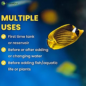 GreenGro Water Conditioner, Water Conditioner for Freshwater Aquarium, Removes Chlorine, Provides Essential Electrolytes (8 oz)