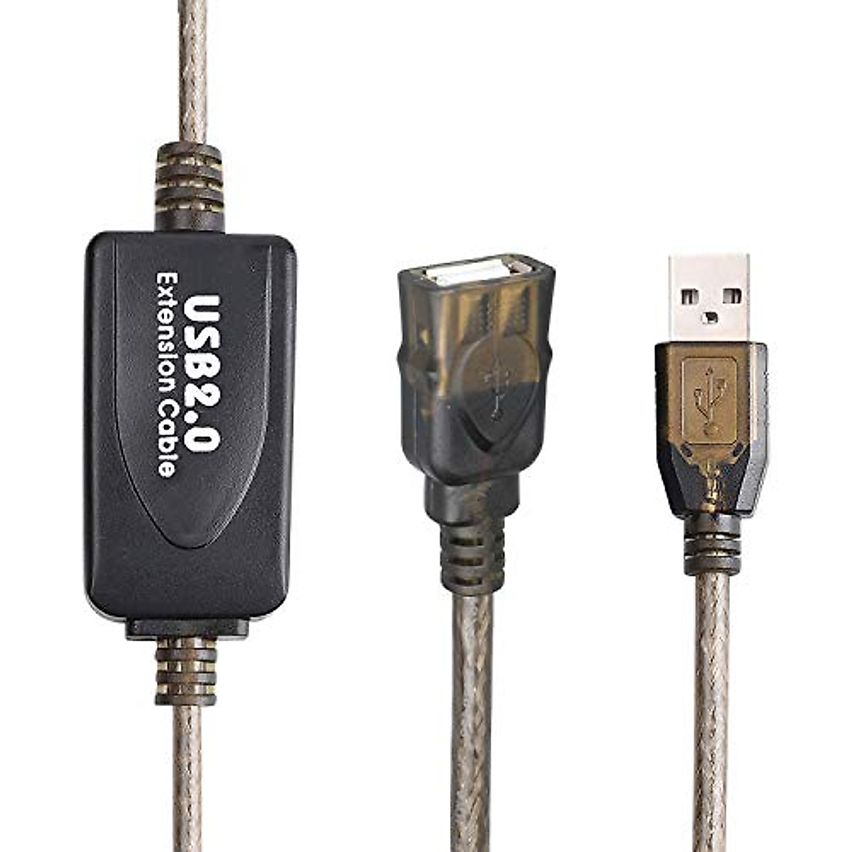 LDKCOK USB 2.0 Type A Male to A Female Active Repeater Extension Cable 50ft, High Speed 480 Mbps