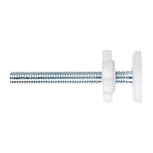 4 Pack Baby Gate Threaded Spindle Rod 8MM(M8), Replacement Screw Bolts Hardware Parts Kit for Pet & Dog Pressure Mounted Safety Door & Stair Gates (a White)
