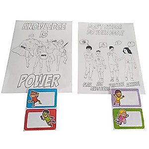 Welcome Back to School Essentials Supply Bundle Grades K-8 | Motivational Theme Coloring Inserts | 35+ Piece School Supplies Bulk For Girls and Boys Bundle