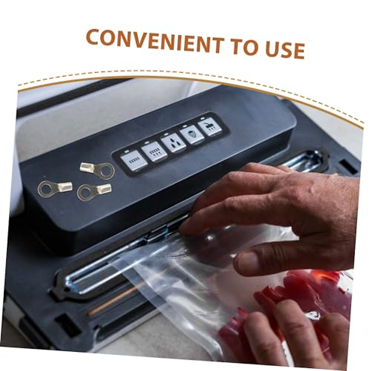 Zerodeko 4sets Sealer Accessories Heat Strip Clips for Sealer Heat Sealer Strip Buckle Sealer Heating Seal Strip Clips Sealer Heat Strip Clips Heating Strip Clip for Sealer Silver 12pcs*4