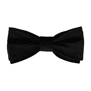The Lapel Project Self Tie Black Velvet Bow tie tuxedo Velvet Bow tie Mens & Womens Adjustable