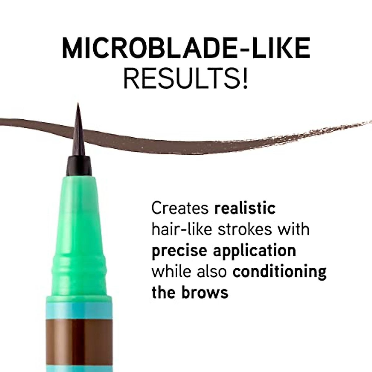 Eyebrow Makeup By Physicians Formula Butter Palm Feathered Micro Eyebrow Brow Color Pen, Dark Brown Universal Brown