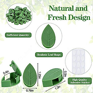 60 Pieces Plant Climbing Wall Fixture Clips with 72 Pieces Acrylic Adhesive Sticker Plant Fixer Invisible Wall Vines Fixing Clips Self-Adhesive Hook Plant Vine Traction for Indoor Outdoor Decoration