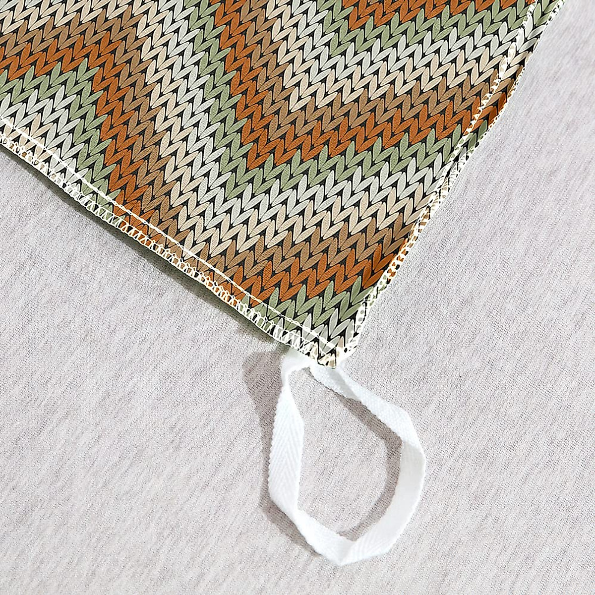 Abosbeet Wave Striped Duvet Cover Sets Cal King Geometric Stripes Comforter Cover Sets 3PCS with 2 Pillowshames Polyester Bedding Sets Breathable Soft