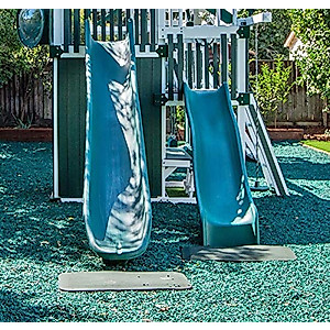 Playsafer Playground Safety Rubber Wearmat for Swingsets and Slides - 1" Thick X 24" W X 40" L (1 Pack, Brown)