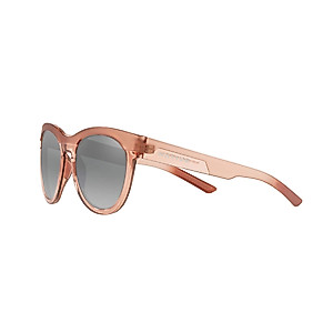 Native Eyewear Women's La Reina Polarized Round Sunglasses, Rose/Silver Reflex, 47 mm