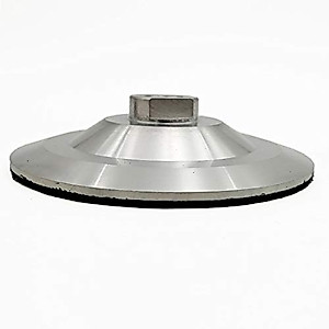 SHDIATOOL 5 Inch Backer Pad or Backing pad of Aluminum Body with 5/8-Inch-11 Thread for Diamond Pads(2-Pack)