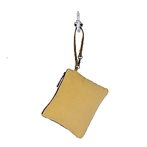 Myra Bag Midsummer Pouch Upcycled Cotton & Leather S-3078