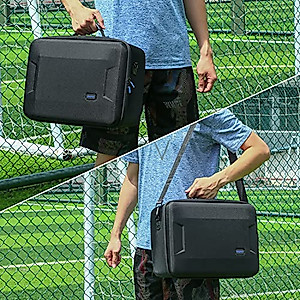 Migitec Hard-Shell Travel Case Compatible with PS5, Protective Carrying Case Holds Playstation 5 Console, Wireless DualSense Controllers, Original Base, Cables and Other Accessories