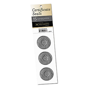 Silver Certificate Seals, "achievement", 1 3/4" Dia, 15/pack