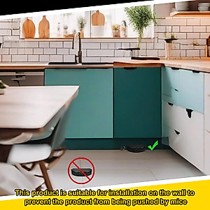 Qualirey 12 Pcs Mouse Station with Keys, Mice Bait Stations Waterproof Indoor Outdoor Mice Traps Bait Boxes, Bait Not Included, Suitable for Small Mice (Black)