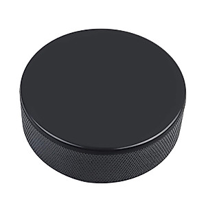 Golden Sport Ice Hockey Pucks, Official Regulation, for Practicing and Classic Training, Diameter 3", Thickness 1", 6oz, Black (18 PCS)