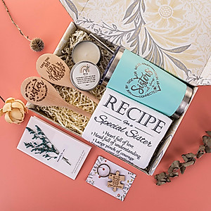 ELEMENU Sisters Gifts from Sister, Sister Birthday Gifts from Sister, Christmas, Birthday, Mothers Day, Valentines Day, Gifts for Sister/Sister in Law, Sister Birthday Gift Basket ideas