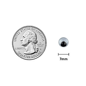 Hygloss Paste On, 7 mm Black Wiggle Eyes