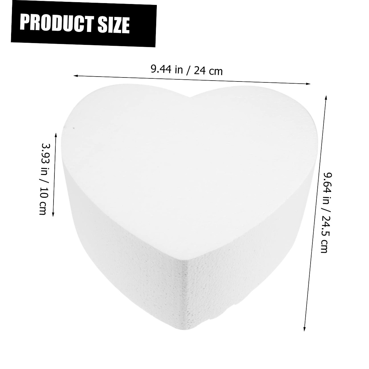 HAKIDZEL foam cake model foam heart cake dummy foam cake form foam cake rounds Foam Cake Dummy foam cake dummies wedding cupcake stand tool foam white to rotate Multifunction fondant cake