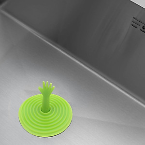 Sink Drain Stopper - Silicone Tub Stopper | Bathtub Drain Stopper | Anti-Clogging Kitchen Sink Stopper | Palm Sink Water Stopper Floor Drain Drain Plug for Kitchen Bathroom Laundry