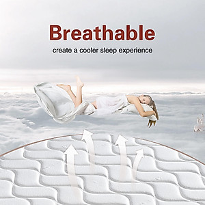 WUYOTRE Queen Mattress, 10 Inch Memory Foam Mattress in a Box,Hybrid Bed Mattress with Individual Pocket Spring,Strong Edge Support,Pressure Relief,Back Pain Relief,CertiPUR-US