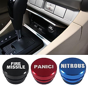 DWEII 1PCS Aluminum Dustproof Plug Billet Button Plugs, Standard 12-Volt Replacement Accessories, Car Novelty Button Lighter Anodized Aluminum Car Decoration Fits Most Automotive Vehicles