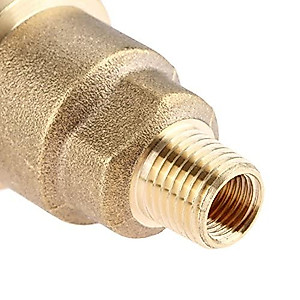 Mtsooning 2PCS 1/4 Inch QCC1 Solid Brass Nut, Propane Hose Adapter Gas Fitting Adapter Male Pipe Thread Propane Quick Connector